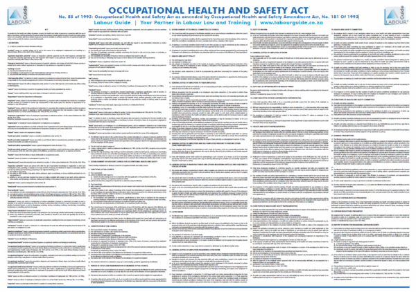 Workplace Display Posters - Labour Guide South Africa
